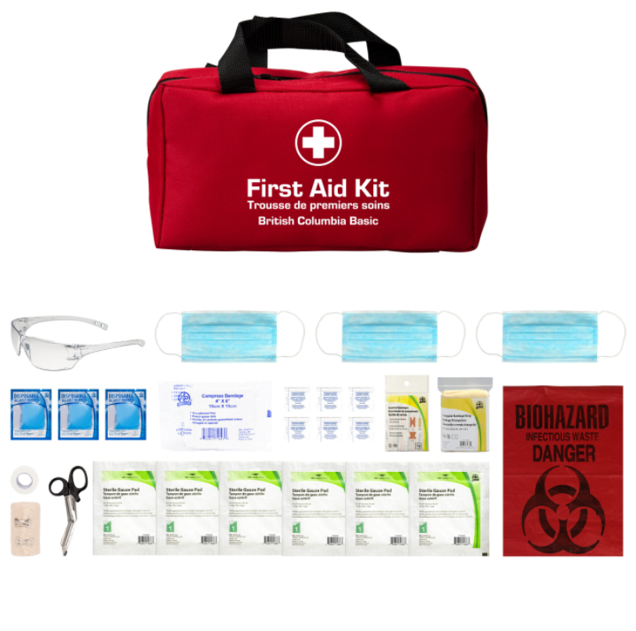 British Columbia Basic First Aid Kit – Bowers Medical Supply