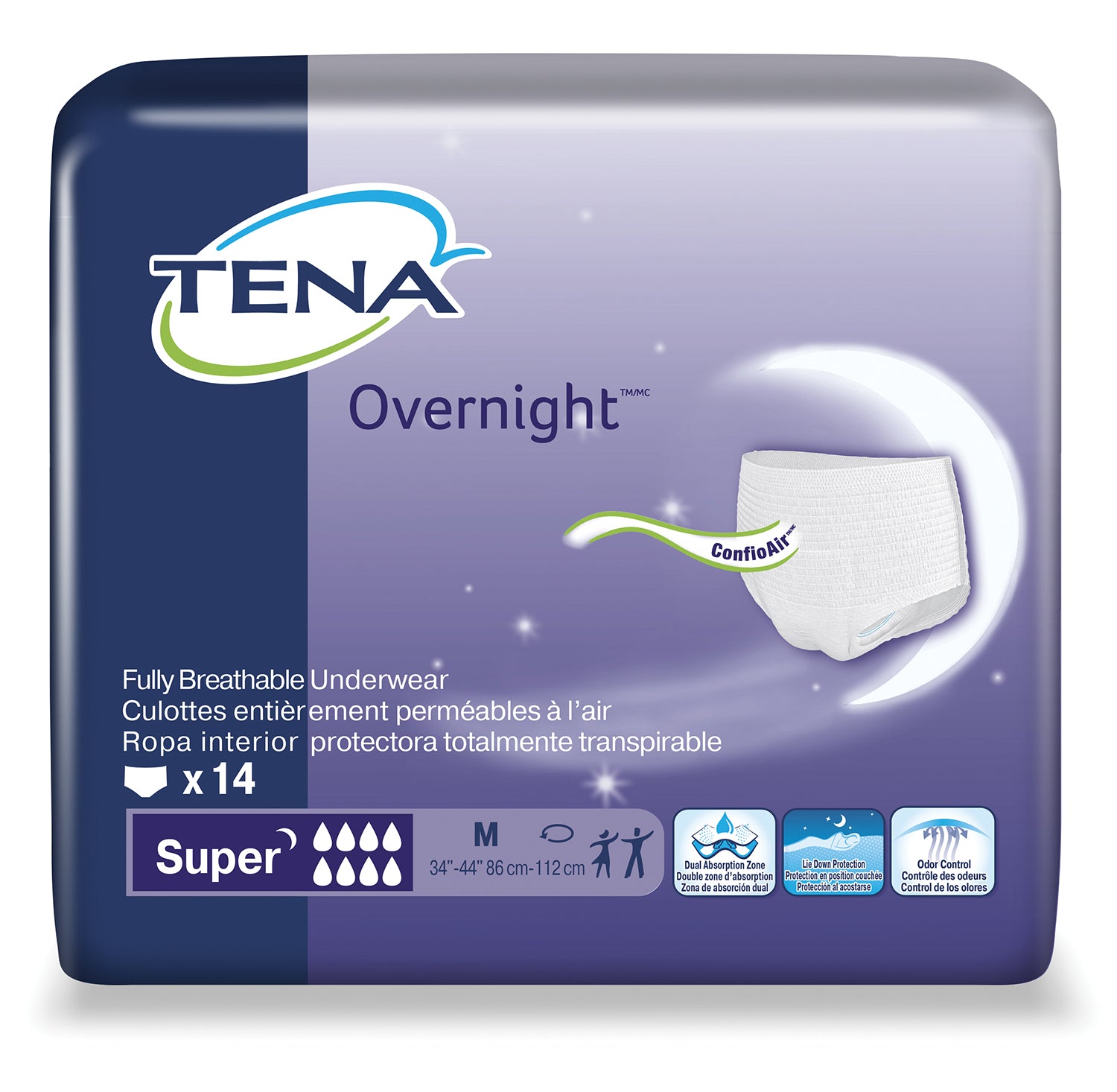 Tena® Overnight Super Protective Incontinence Underwear – Bowers ...